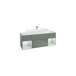 Villeroy & Boch V&B Waschtischunterschrank Wandbeleuchtung Finion 160cm, Reg wh. m Lac, Olive Matt Lacquer ; Villeroy & Boch (G211MTGM)