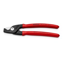 Knipex 95 11 160 StepCut&reg; Kabelschere mit Kunststoff &uuml;berzogen br&uuml;niert 160 mm)