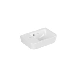 Villeroy & Boch V&B Handwaschbecken O.NOVO Compact 36x25cm, eck, Beck. re, m HL, m &Uuml;L, wei&szlig; ; Villeroy & Boch (43423601)
