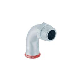 Geberit &Uuml;bergangsbogen Mapress C-Stahl d 42xR 1 1/2, 90G, m AG, au&szlig;en verzinkt (23510)