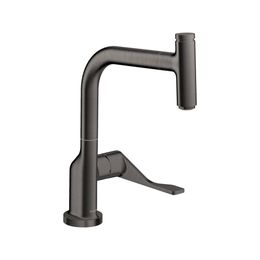 Hansgrohe Sp&uuml;ltisch-Einhebelmischer 230 Axor Citterio mit Ausziehbrause, brushed black chrome (39861340)
