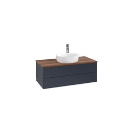 Villeroy & Boch V&B Waschtischunterschrank ohne Frontstruktur Antao 100x36x50cm, HL, WBP w wal, md bl. m Lac ; Villeroy & Boch (K20052HG)