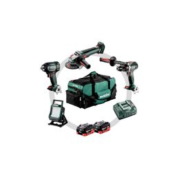Metabo Akku Combo Set 4.3.2 18 V BS 18 LTX BL I + SSW 18 LTX 400 BL + WB 18 LT BL 11-125 Q + BSA 18 LED 4000; Karton (685209000)