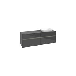 Villeroy & Boch V&B Waschtischunterschrank Collaro 160x54,8x50cm, WT r, LED 12W, glo Gr ; Villeroy & Boch (C122B0FP)