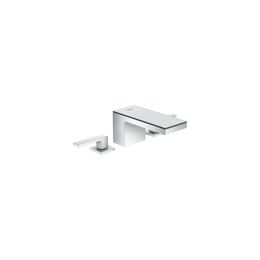 Hansgrohe 3-Loch-Waschtischarmatur 70 Axor MyEdition A 151mm, m Pus-Op-Abl, m Pl, cr/Sp.-Glas (47050000)