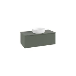 Villeroy & Boch V&B Waschtischunterschrank mit Frontstruktur, mit Beleuchtung Antao 100x36x50cm, WBP Lac, lea gre. m Lac ; Villeroy & Boch (L31110HL)