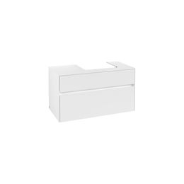 Villeroy & Boch V&B Waschtischunterschrank Collaro 100x54,8x50cm, WT rechts, white matt ; Villeroy & Boch (C01500MS)