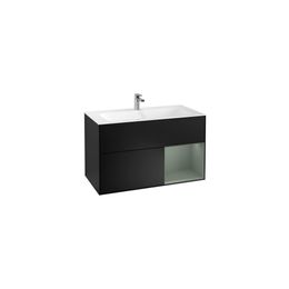 Villeroy & Boch V&B Waschtischunterschrank Finion Reg re Oli. m Lac, Black matt lacquer ; Villeroy & Boch (F040GMPD)