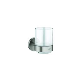 Grohe Glashalter Essentials verdeckte Befestigung, supersteel (40447DC1)