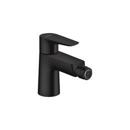 Hansgrohe Bidet-Einhebelmischer Talis E m Zugstangen-Ablaufgarnitur, mattschwarz (71720670)