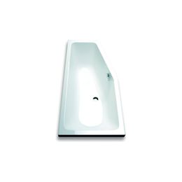 Hoesch Badewanne Combi 160x70cm, linke Ausf&uuml;hrung, wei&szlig; (5590.010)
