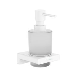 Hansgrohe Lotionsspender AddStoris Wandmont., Glaseinsatz, Metall, mattwei&szlig; (41745700)