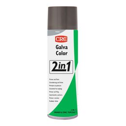 CRC Zink-Korrosionsschutzspray mit Farbe, Galvacolor 2 in 1 , 500 ml, Farbe: GREY1 ; CRC Industries (32080-AA)
