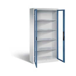 C+P Werkzeugschrank Acurado, H1950xB930xT400mm, Front Fernblau, Korpus Lichtgrau (8920-055) ; C + P M&ouml;belsysteme (8920-055|S10129)