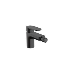 Hansgrohe Bidet-Einhebelmischer Vernis Blend m Zugstangen-Ablaufgarnitur, mattschwarz (71210670)