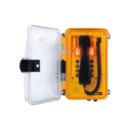 FHF Funke+Huster Telefon wetterfest, gelb InduTel-LED, 11264506)