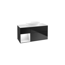 Villeroy & Boch V&B Waschtischunterschrank Finion 120cm, Pl w m, Rg glo wh. Lac, bla m Lac ; Villeroy & Boch (FA61GFPD)