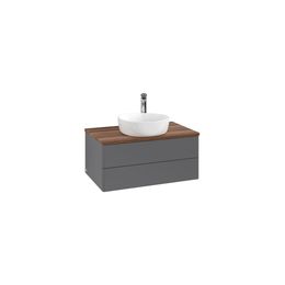 Villeroy & Boch V&B Waschtischunterschrank ohne Frontstruktur Antao 80x36x50cm, HL, WBP w wa, Anthrac. m Lac ; Villeroy & Boch (K19052GK)