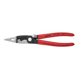 Knipex 13 91 200 Elektro-Installationszange mit Kunststoff &uuml;berzogen schwarz atramentiert 200 mm)