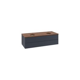Villeroy & Boch V&B Waschtischunterschrank mit Frontstruktur, mit Beleuchtung Antao 120x36x50cm, HL, WBP w wal, md bl. m Lac ; Villeroy & Boch (L24152HG)