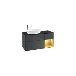 Villeroy & Boch V&B Waschtischunterschrank Finion 120cm, Pl b m, Rg g m Lac, md bl. m Lac ; Villeroy & Boch (F932HFHG)
