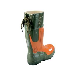 Forst-Gummistiefel Ulme orange/gr&uuml;n Gr&ouml;&szlig;e 48 ; FELDTMANN
