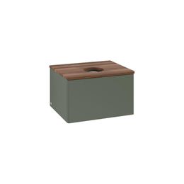 Villeroy & Boch V&B Waschtischunterschrank ohne Frontstruktur -Beleuchtung Antao 60x36x50cm, WBP w. wal, lea gre. m Lac ; Villeroy & Boch (L29012HL)