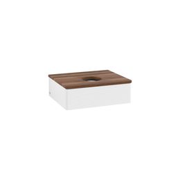 Villeroy & Boch V&B Waschtischunterschrank mit Frontstruktur -Beleuchtung Antao 60x19x50cm, WBP-farbe w. wal, wh. m Lac ; Villeroy & Boch (L07112MT)