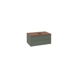 Villeroy & Boch V&B Waschtischunterschrank ohne Frontstruktur Antao 80x36x50cm, HL, WBP w wa, lea gre. m Lac ; Villeroy & Boch (K19052HL)