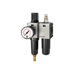 Riegler WE 2-tlg. &raquo;FUTURA-mini&laquo;, Metallbe., Stand.mano., G 1/4, 0,1-4, VA (FUM 611 M-4)