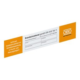 Obo-bettermann OBO Bettermann Vertr Kennzeichnungsschild f&uuml;r Kanalsysteme KS-K DE (7214734)