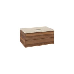 Villeroy & Boch V&B Waschtischunterschrank ohne Frontstruktur -Beleuchtung Antao 80x36x50cm, WBP-farbe botti., w. walnut ; Villeroy & Boch (L19013HM)