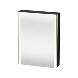 Duravit Universal-Spiegelschrank XSquare 60x15,5x80cm, 1 T&uuml;r, LED, An re, sw hgl (XS7111R40400000)