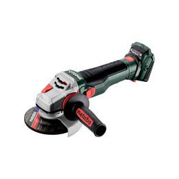 Metabo Akku-Winkelschleifer WB 18 LTX BL 15-125 Quick mit Bremse, Schnellspannmutter, drehbarem Akkupack ; MetaboX 165 L (601730840)