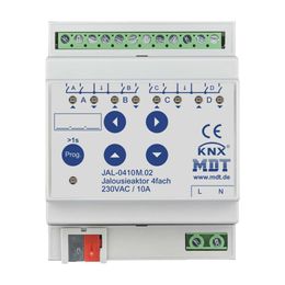 MDT technologies Jalousieaktor 4-fach 4TE,REG,10A,230VAC JAL-0410M.02)
