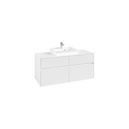 Villeroy & Boch V&B Waschtischunterschrank Collaro 120x54,8x50cm, WT mittig, white matt ; Villeroy & Boch (C07000MS)