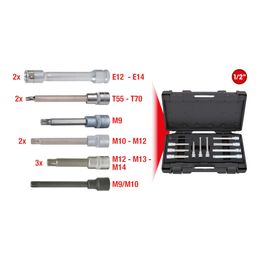 KS Tools 1/2" Zylinderkopf-Schrauben-Steckschl&uuml;ssel-Satz, 11-teilig (911.4460)