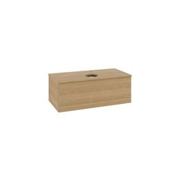 Villeroy & Boch V&B Waschtischunterschrank mit Frontstruktur, mit Beleuchtung Antao 100x36x50cm, HL, WBP hon. Oa, hon. Oa ; Villeroy & Boch (L31151HN)