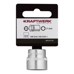Kraftwerk BASIC LINE 3/8" Steckschl&uuml;sseleinsatz 11 mm mit H&auml;nger (303.213.110)