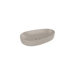 Villeroy & Boch V&B Aufsatzwaschtisch ANTAO 65x40cm, asym., o. &Uuml;L, almond C-plus ; Villeroy & Boch (4A7465AM)