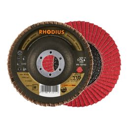 Rhodius TOPline JUMBO SPEED EXTENDED F&auml;cherschleifscheibe 115 x 22,23 mm K60 (208744)