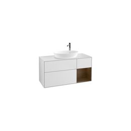 Villeroy & Boch V&B Waschtischunterschrank Finion 120cm, Pl wh. m, Reg wal ven, wh. m Lac ; Villeroy & Boch (F951GNMT)