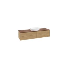 Villeroy & Boch V&B Waschtischunterschrank ohne Frontstruktur -Beleuchtung Antao 160x50cm, WBP-farbe w. walnut, honey oak ; Villeroy & Boch (L25012HN)
