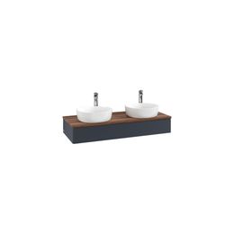 Villeroy & Boch V&B Waschtischunterschrank mit Frontstruktur, mit Beleuchtung Antao 120x19x50cm, HL, WBP w wal, md bl. m Lac ; Villeroy & Boch (L13152HG)