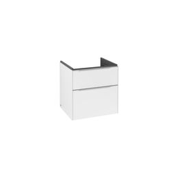 Villeroy & Boch V&B Waschtischunterschrank Subway 3.0 57,2x57,6x47,8cm, m LED/Gr Alu gl, P wh. ; Villeroy & Boch (C578L0VF)