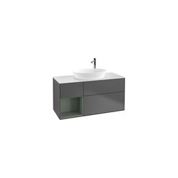 Villeroy & Boch V&B Waschtischunterschrank Finion 120cm, Pl w m, Rg Oli. m Lac, Anthrac. m ; Villeroy & Boch (F941GMGK)