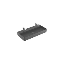 Villeroy & Boch V&B Waschtisch Memento 2.0 100x47cm, gs, 2xHahnloch, m &Uuml;, graph. C+ ; Villeroy & Boch (4A221LI4)