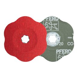 Pferd TOOLS COMBICLICK Keramikkorn Fiberscheibe &Oslash;125mm CO-COOL120 CONTOUR f&uuml;r Konturen (64112512)