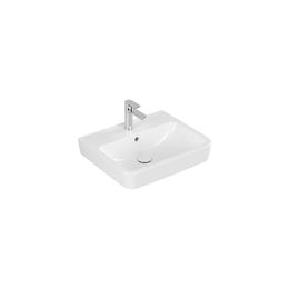 Villeroy & Boch V&B Einbau-/Aufsatzwaschtisch O.NOVO 55x46cm, eck, m HL, m &Uuml;L, we A-bac C+ ; Villeroy & Boch (4A41MGT2)