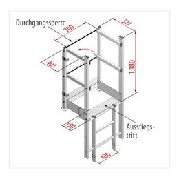 Hymer Ausstieg breit, mit Handlauf (0054055)